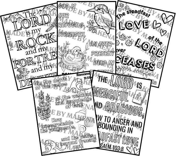 Bible Coloring Pages: Characteristics of God – Made By Makena